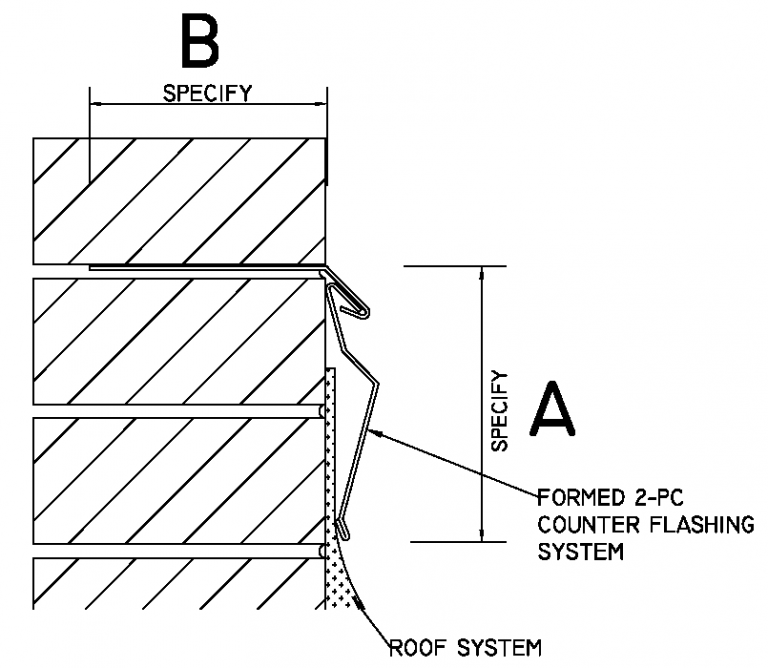 2 Piece Counter Flashing - Architectural Products